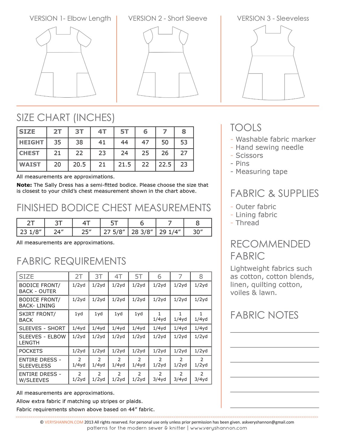 SEWING PATTERN Sally Dress Vintage Modern Large Pockets - Etsy