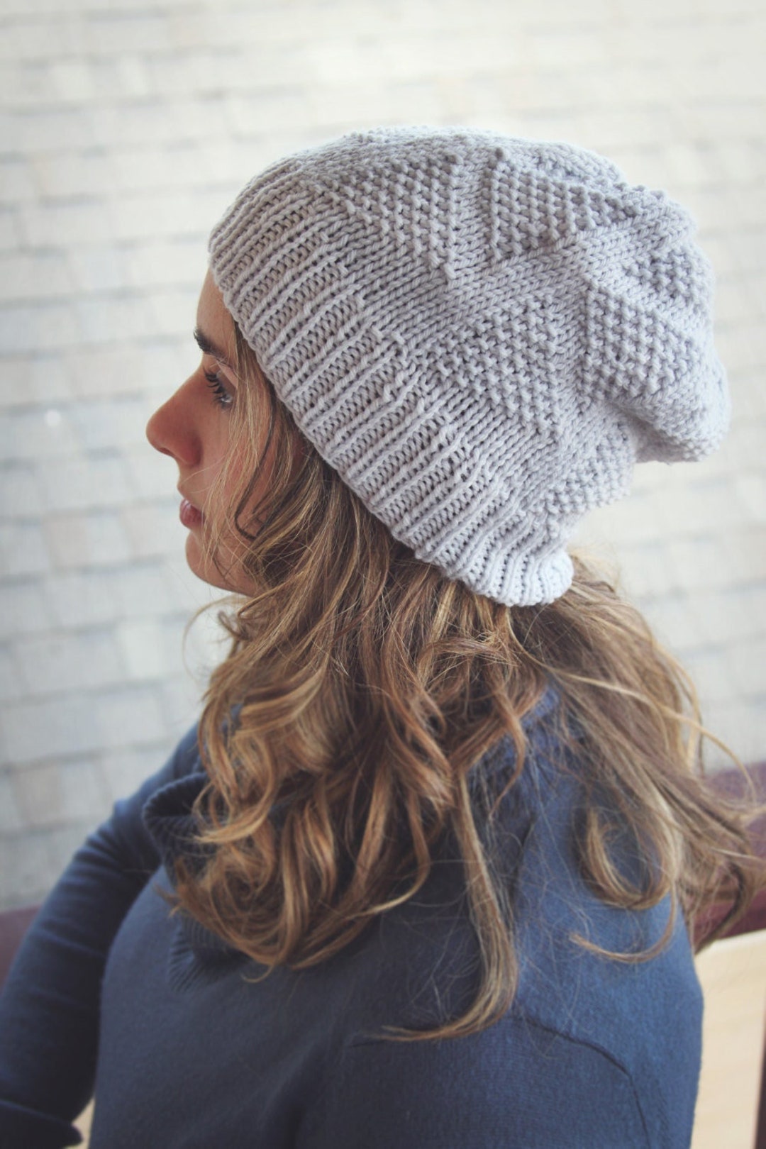 KNITTING PATTERN | Dreiecke Hat - Fast Triangle Slouch Textured ...