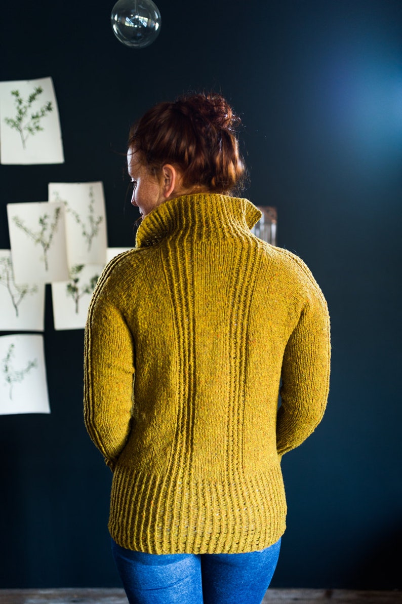KNITTING PATTERN | Timber - Ribbed Cardigan Sweater, Textured Modern ...