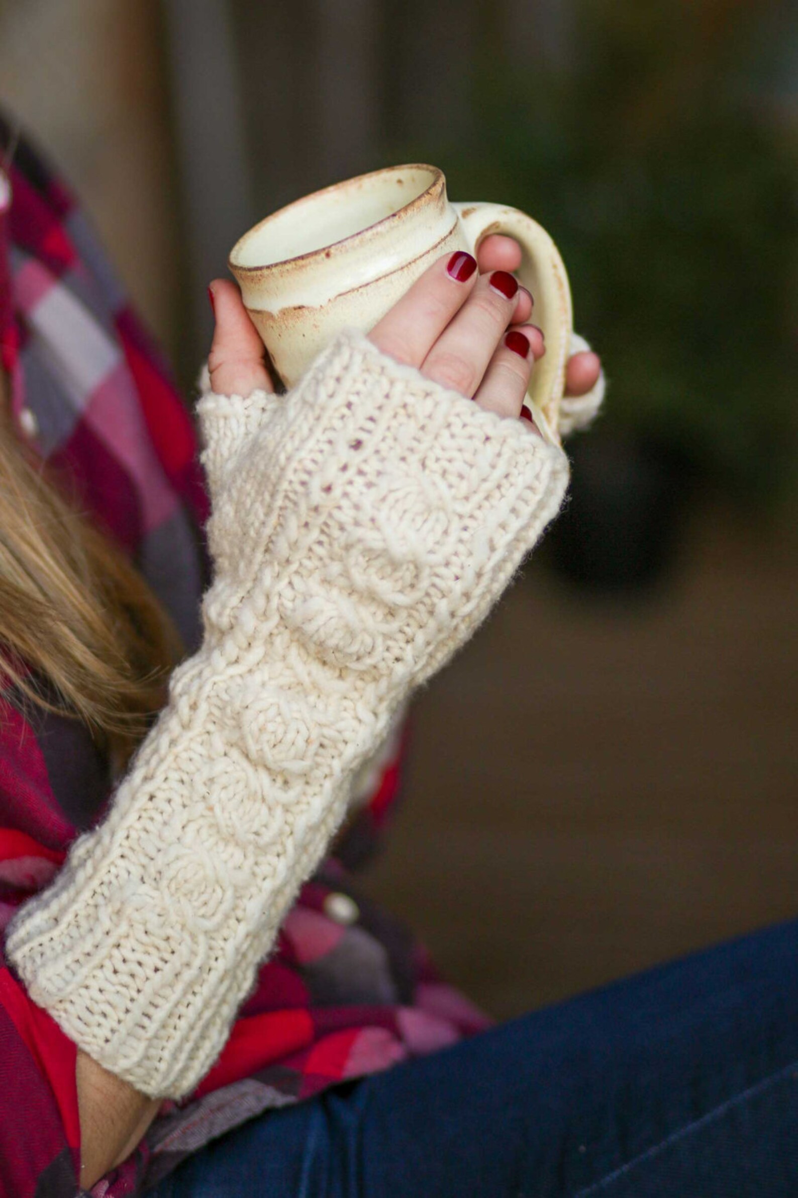 KNITTING PATTERN | Landslide - Fingerless Mitts Bulky Quick Chunky ...