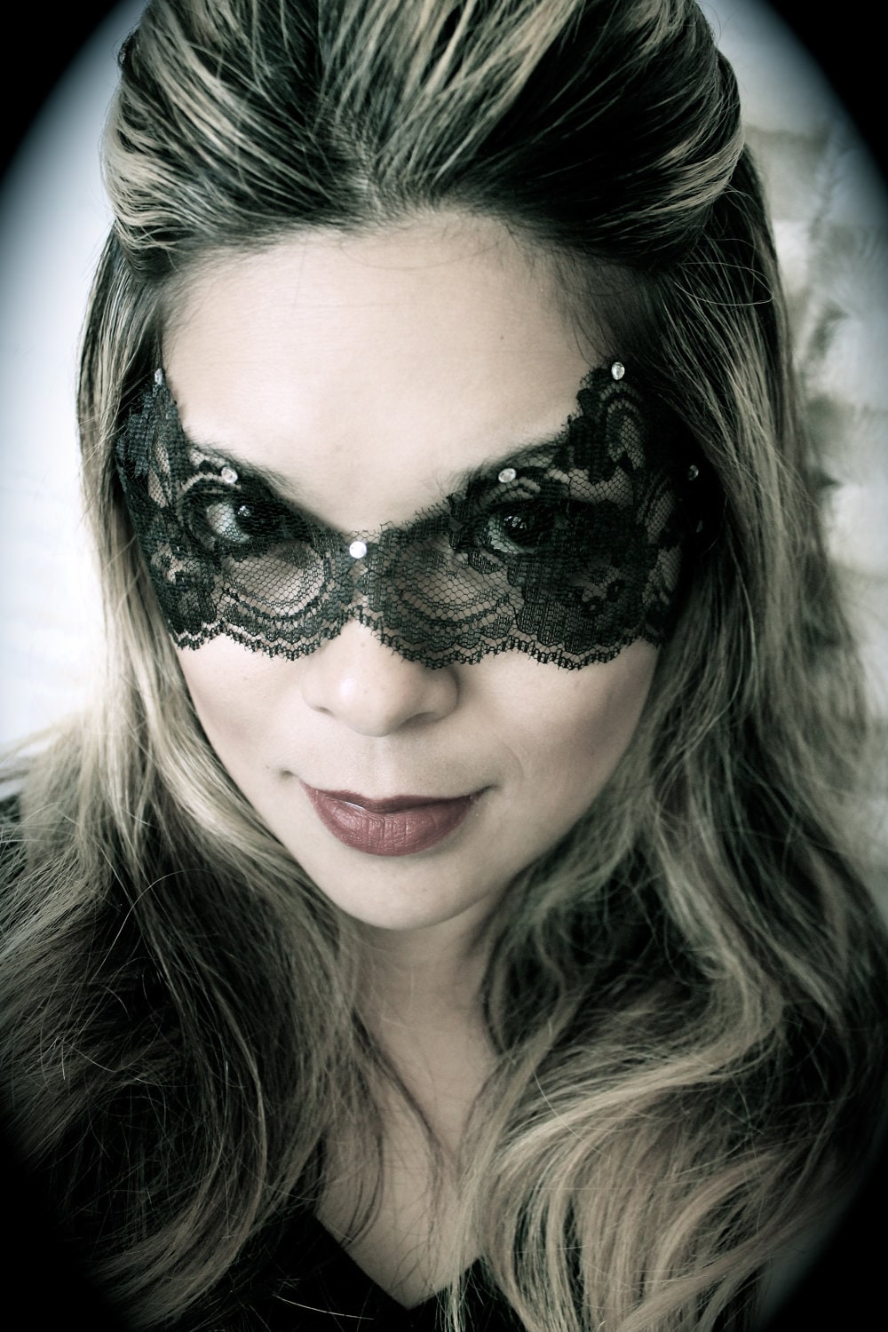 Black Lace Mask No Ties / Catwoman Mask / Boudoir Mask / Mardi Gras ...