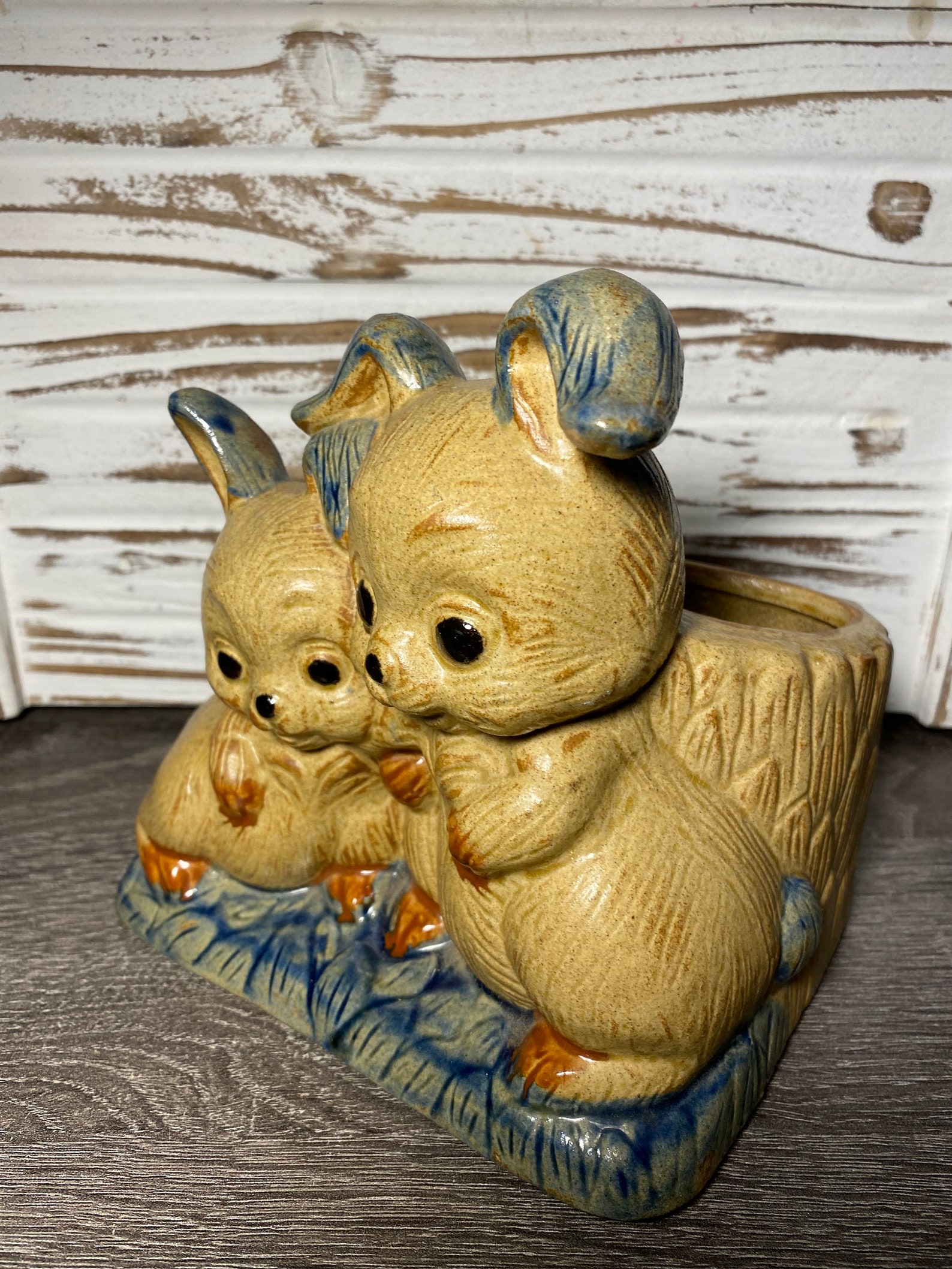 Vintage Mid Century Anthropomorphic Pair of Bunny Rabbits - Etsy