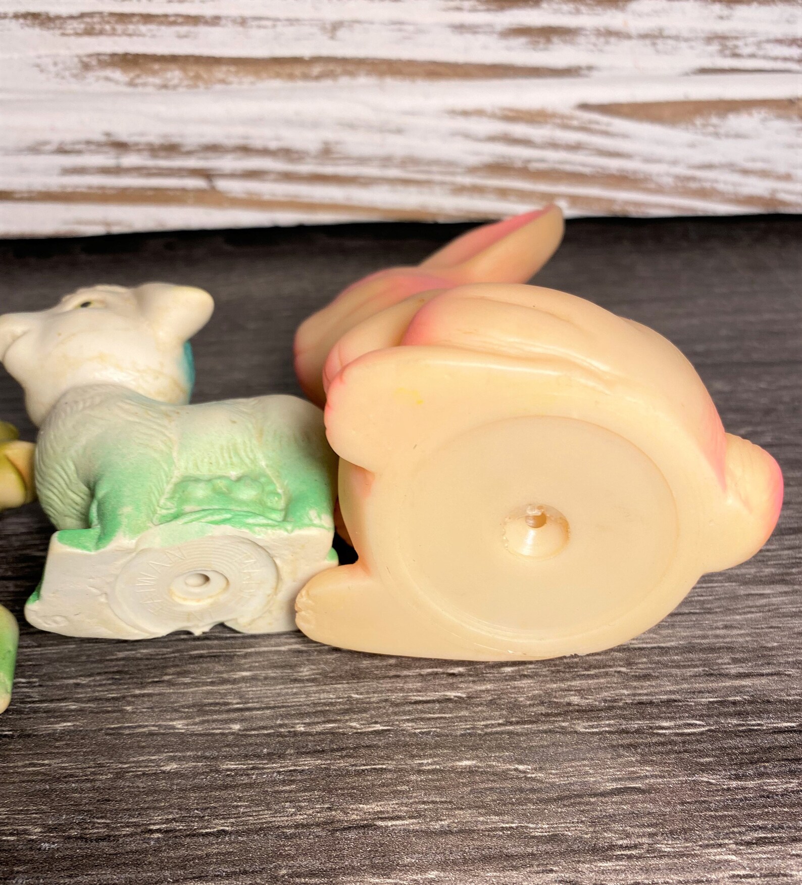 Vintage Rubber Animal Squeak Toys Set of 4: Bunny Rabbit - Etsy