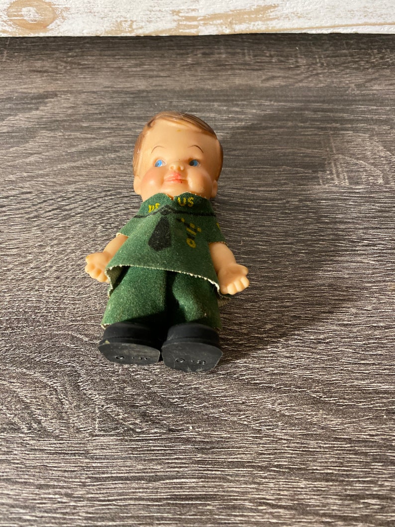 Vintage Pee Wee Soldier Scout Boy in Uniform Rubber Doll 1960s - Etsy
