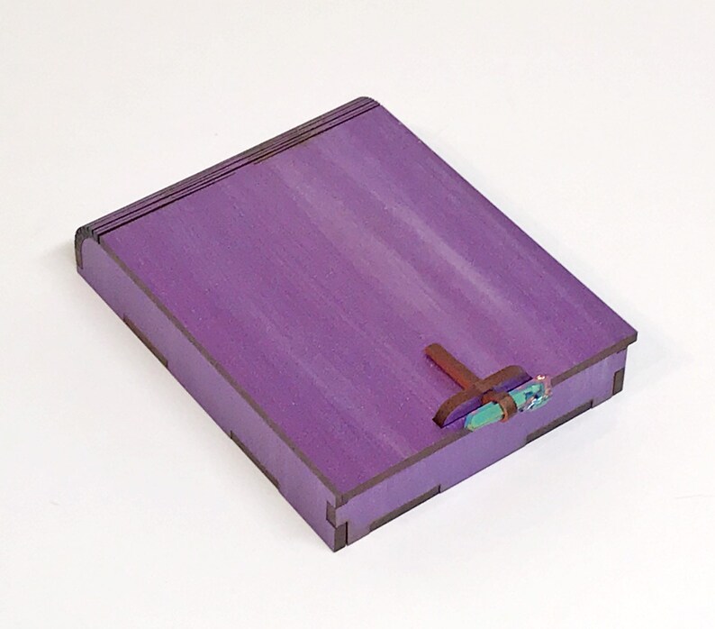 Gift Card Box With Living Hinge and Wedge Clasp for 1/8 | Etsy