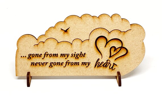 Grief Clouds Plaque With Optional Stand Feet Digital | Etsy