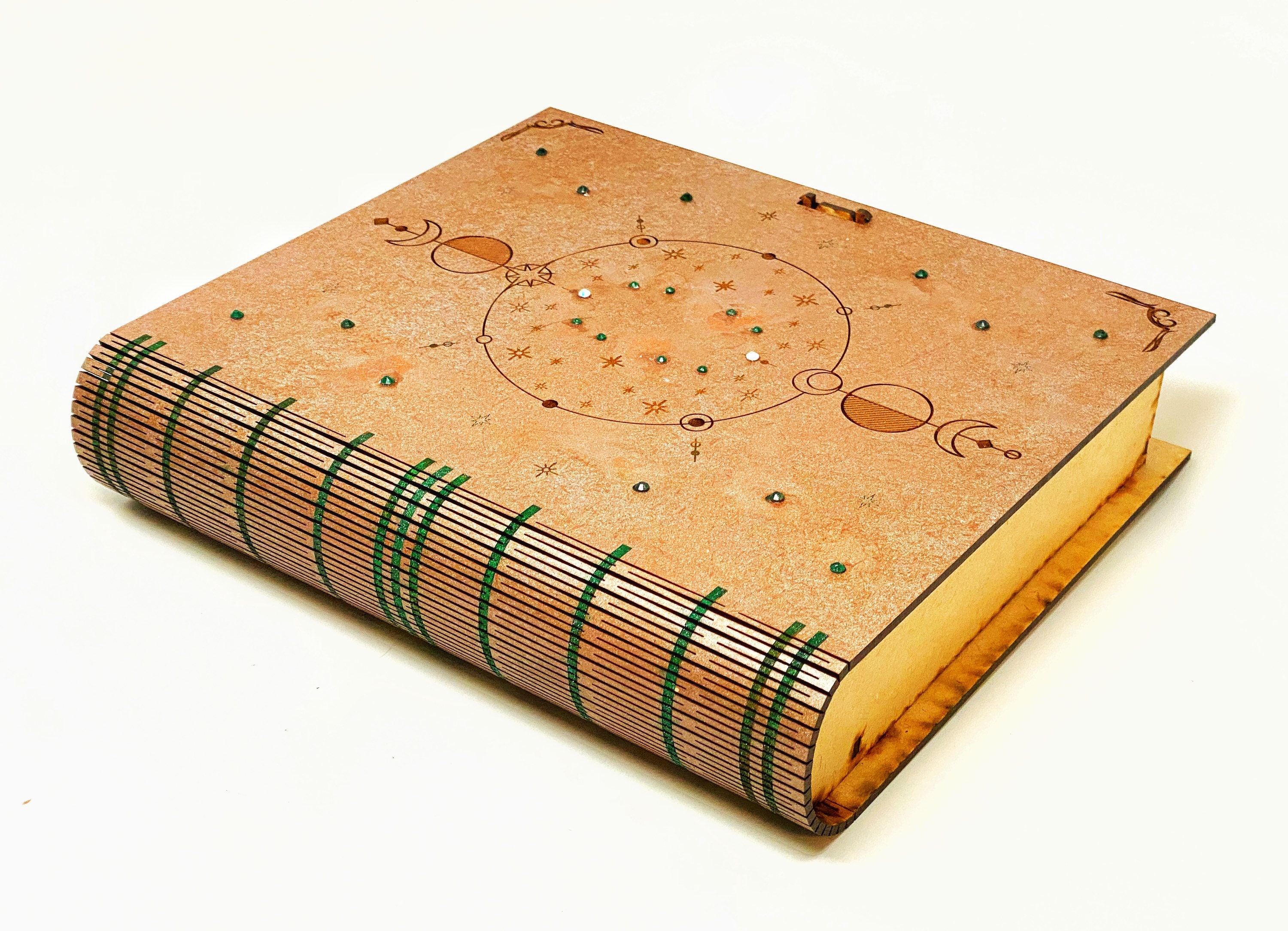 Large Book Box With Spellbook Design and Living Hinge Binding - Etsy