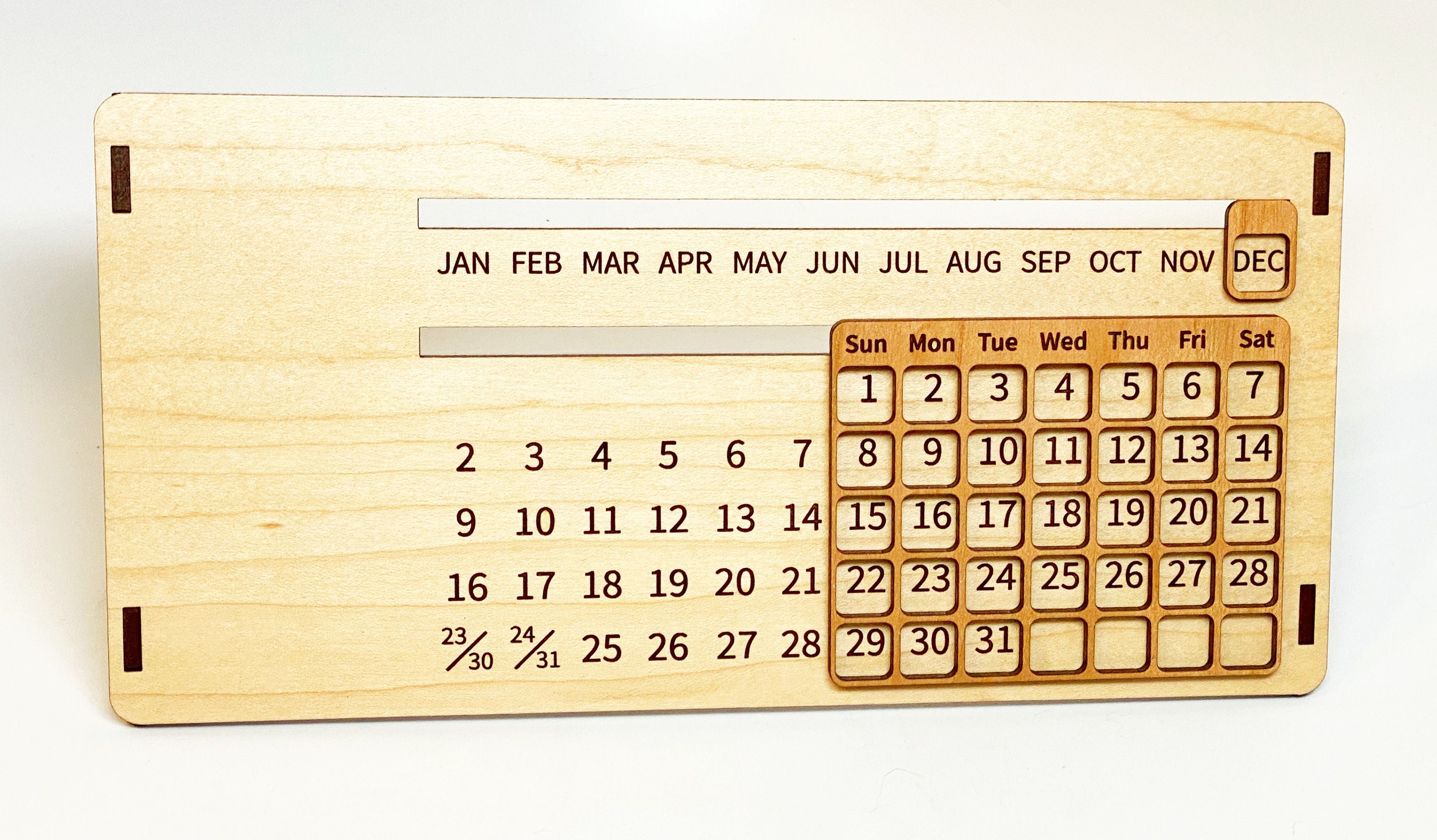 Perpetual Calendar Design 10 Inch Tabbed Fit for 1/8 - Etsy