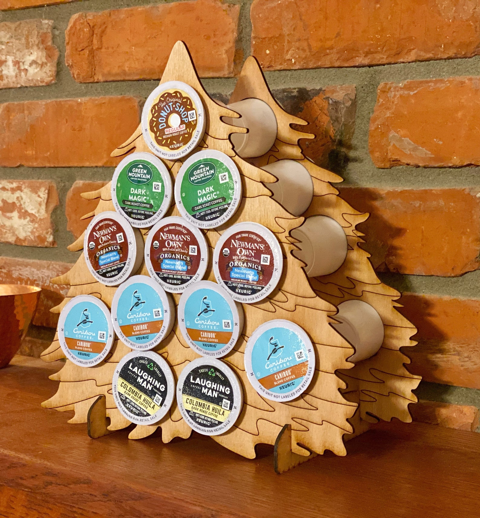 Coffee Pod Christmas Tree Holiday Display / Advent Calendar - Etsy
