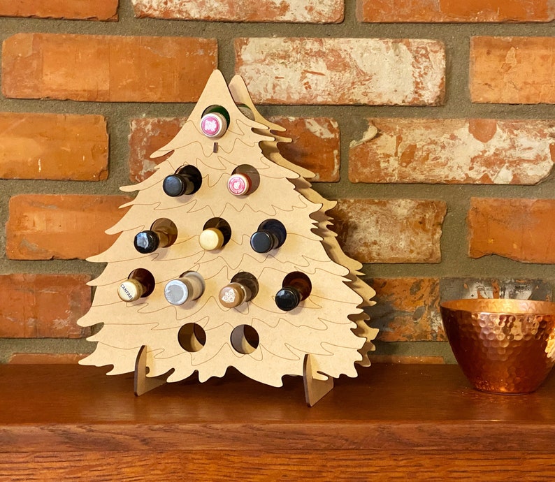 Mini Liquor Bottle Christmas Tree Holiday Display 12 Bottle / - Etsy