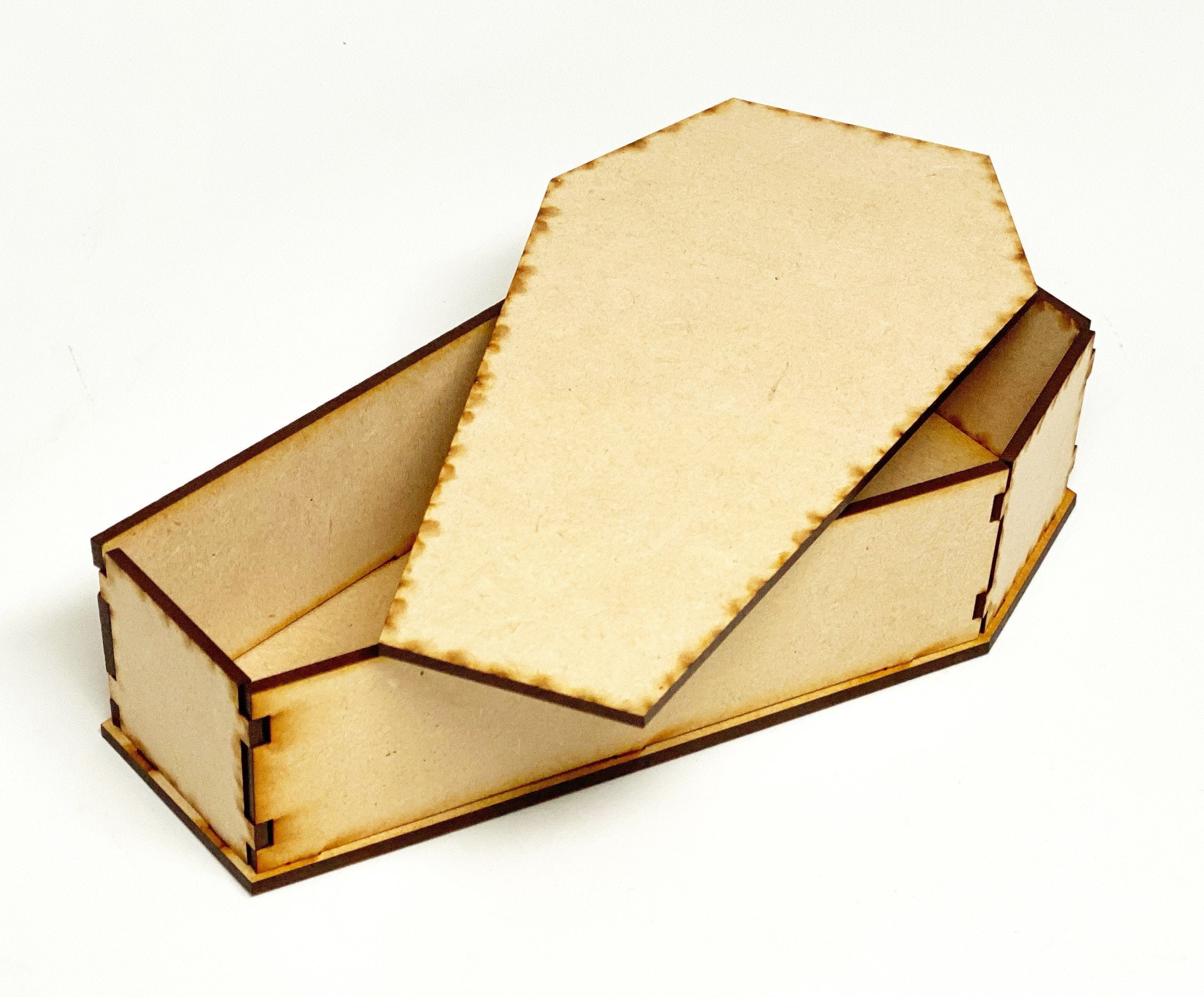Wood Coffin Box Unfinished - Etsy