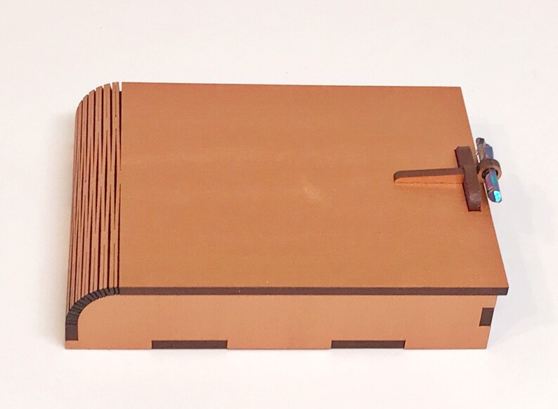 Gift Card Box With Living Hinge and Wedge Clasp for 1/8 | Etsy