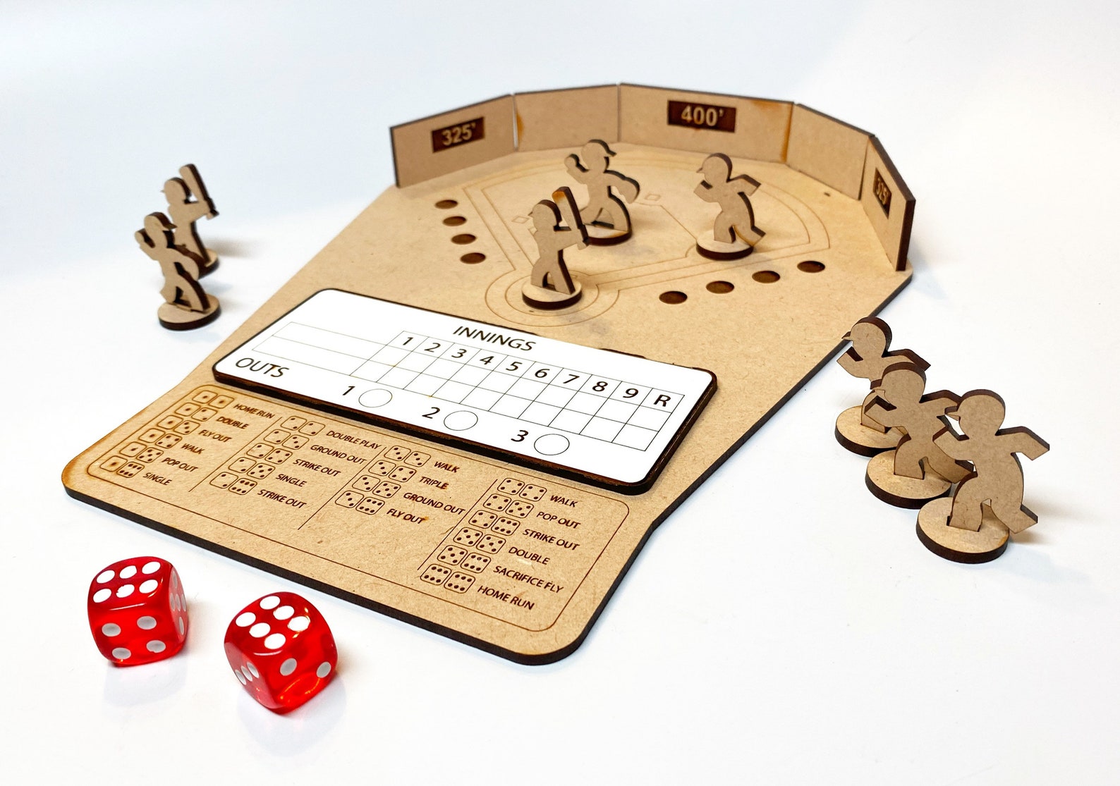 Baseball Dice parlor Baseball Game Design for - Etsy