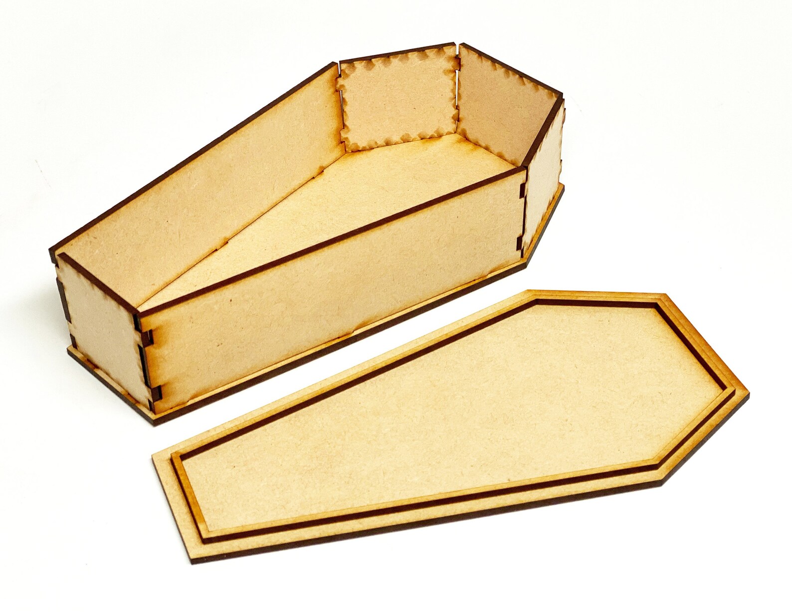 Coffin Shaped Box for 1/8 .12 Material 14 - Etsy