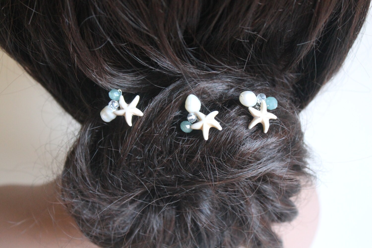 Beach Wedding Starfish Hair Pins, Bridesmade Gift, Destination Wedding ...