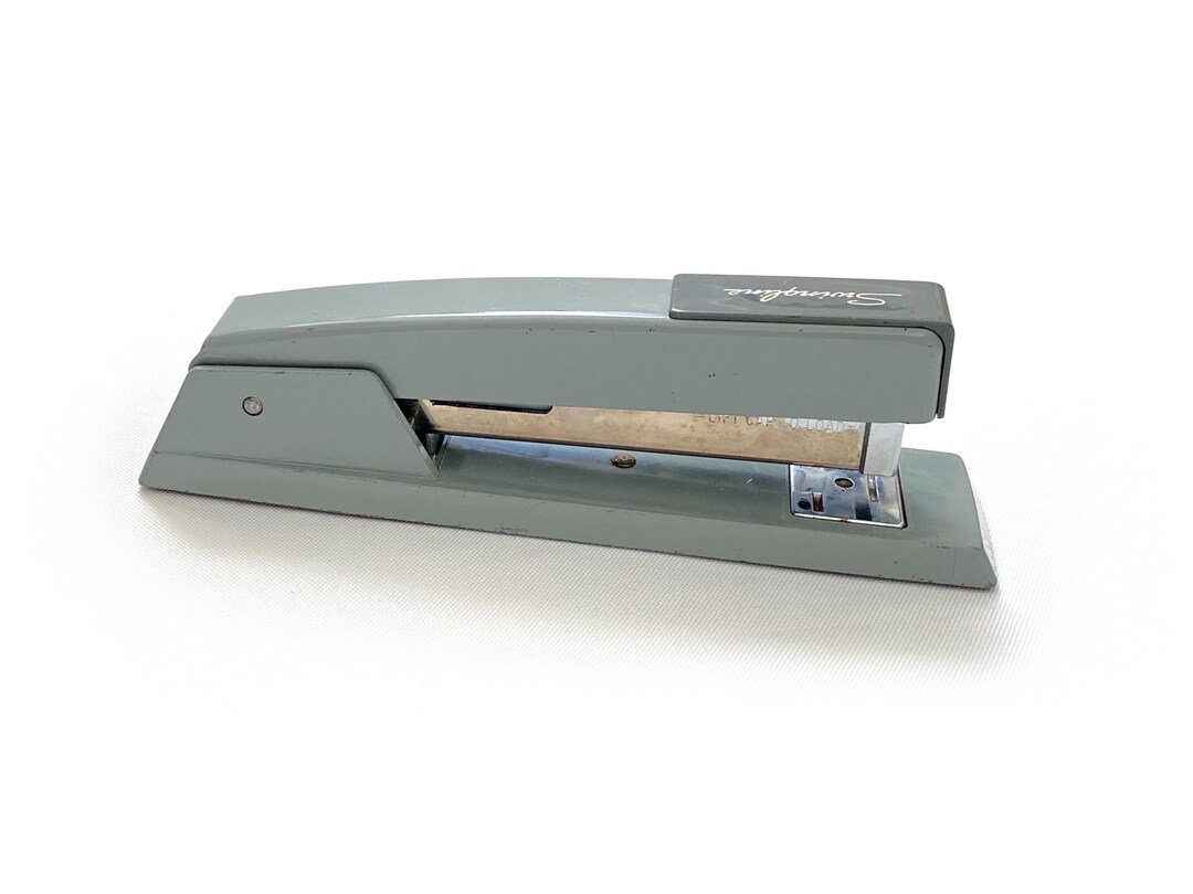 Vintage // Swingline 747 Stapler, Light & Dark Grey Metal Desk Stapler ...