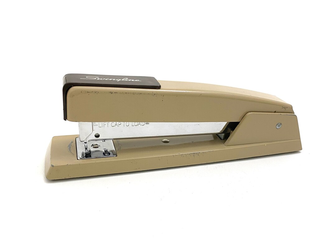 Vintage // SWINGLINE Tan & Brown Desk Stapler, Model 747, Mid Century ...