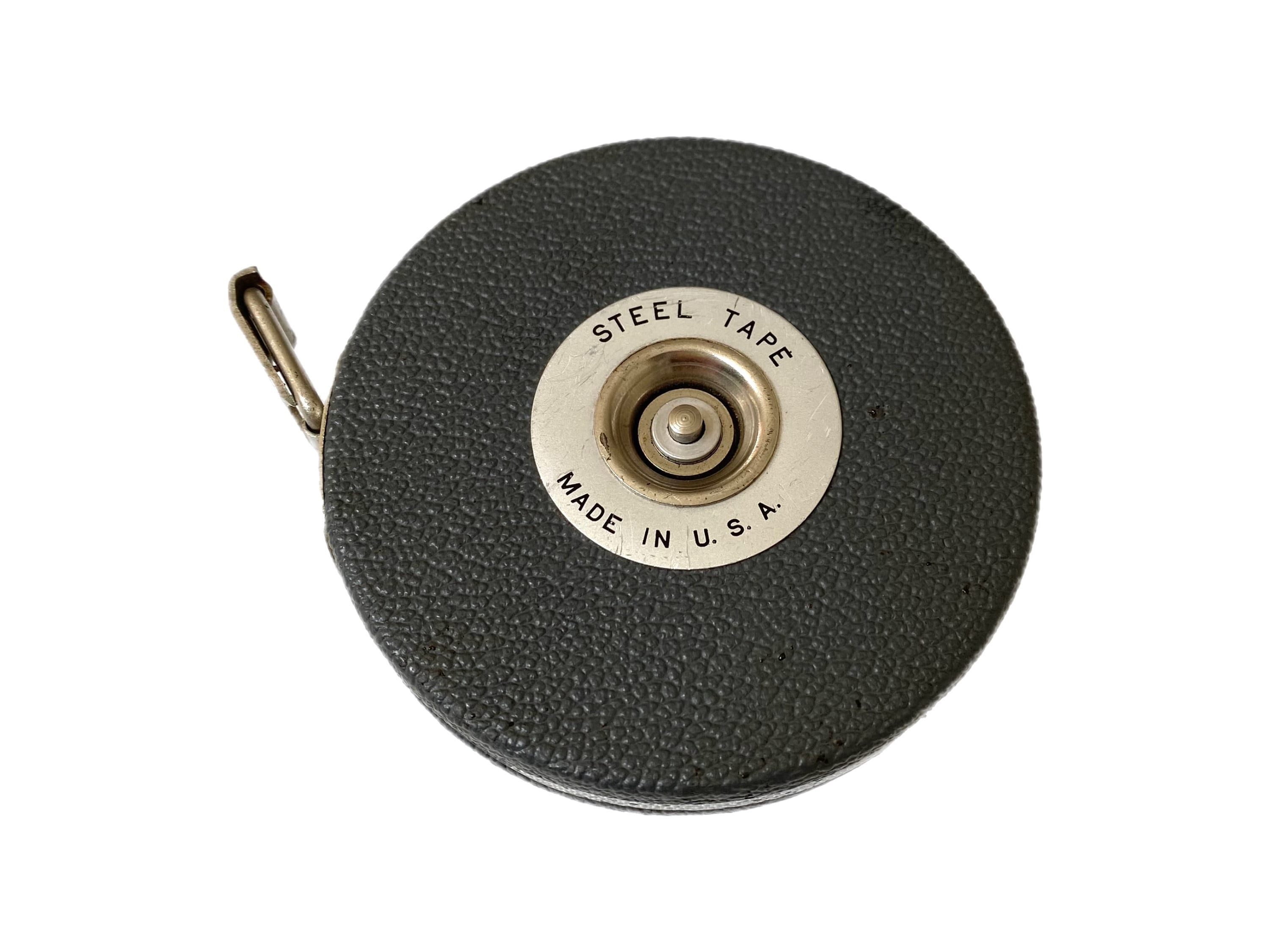 Vintage // Vintage Lufkin Retractable 50 Foot White Steel Measuring ...