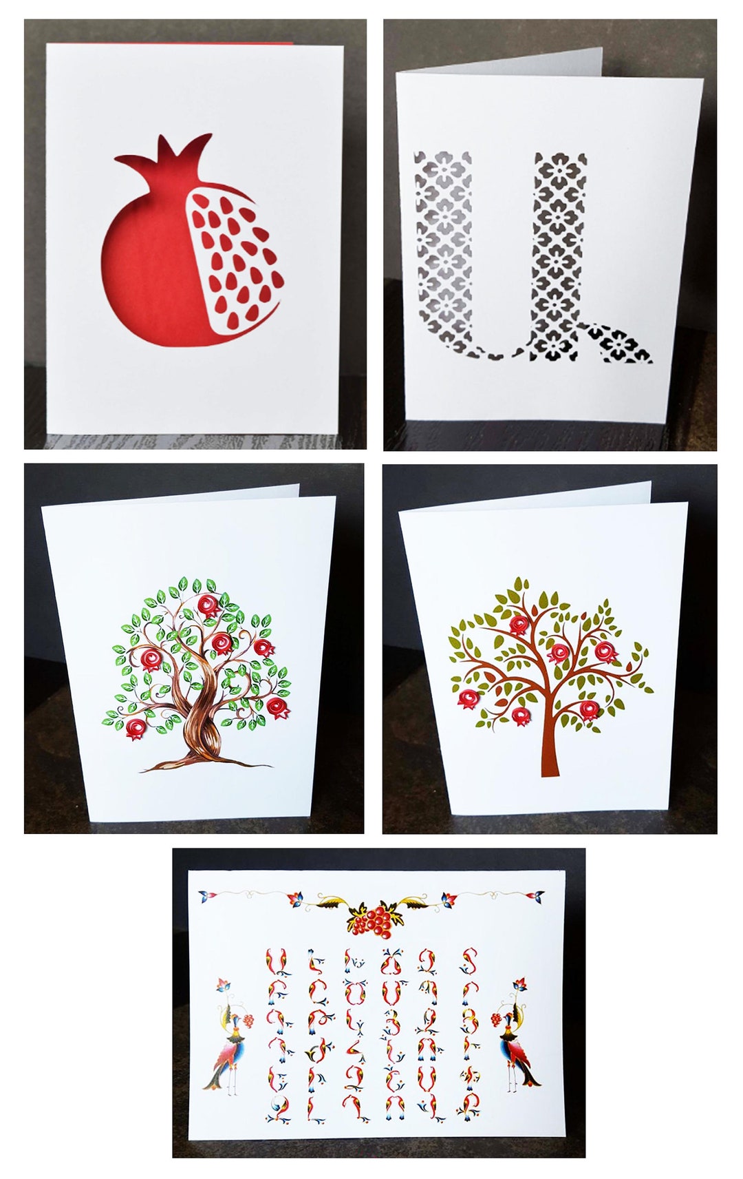 Armenian Greeting Cards (pack of 2): Laser Cut & Hand Quilled Designs ...