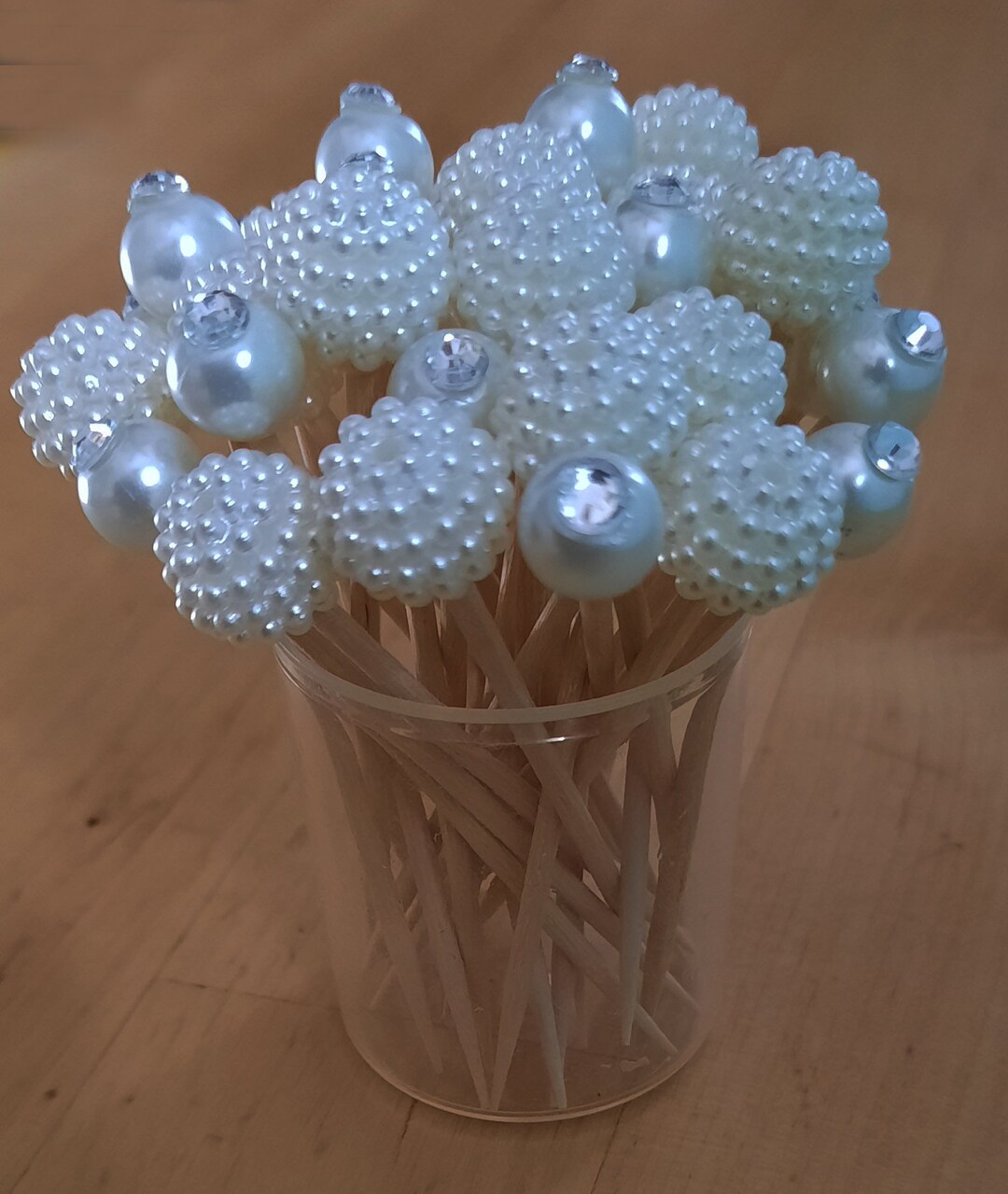 Berry Bead & Pearl OR White Berry Beads Only Toothpick Decorations for ...
