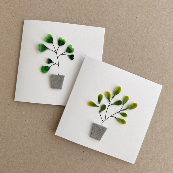 Pack of Two Greeting Cards With Beach Plastic - Etsy