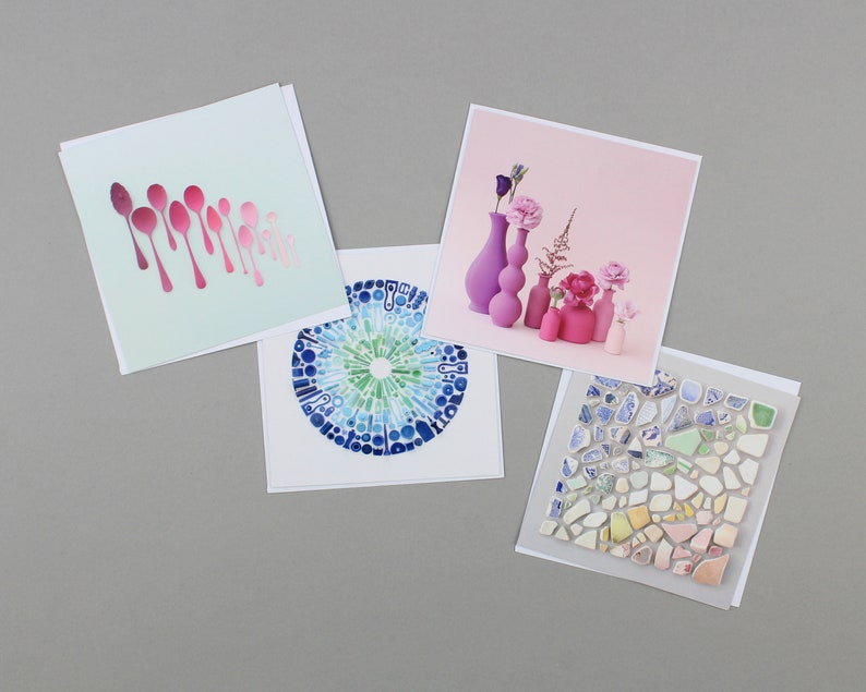 Pack of 4 Greeting Cards - Etsy