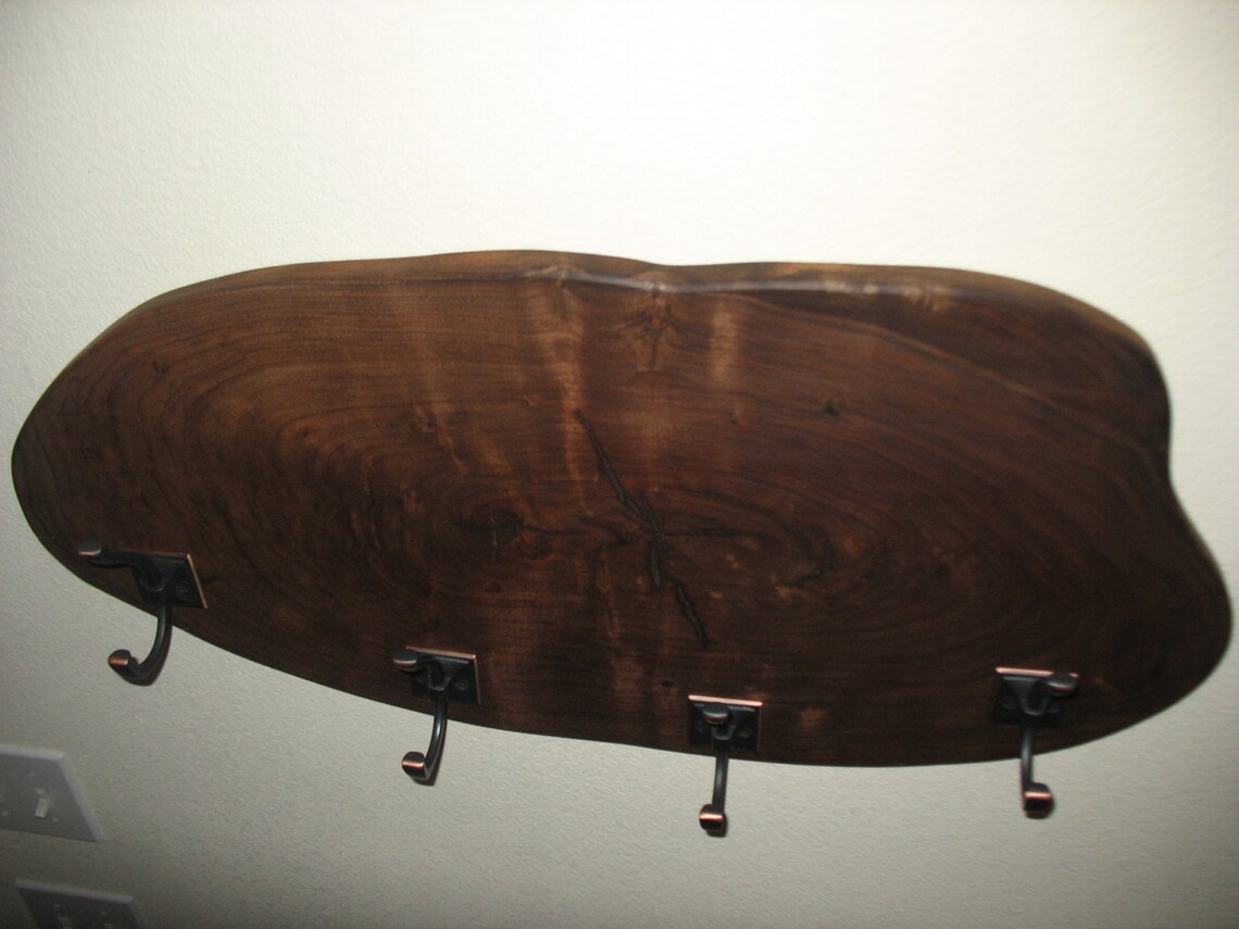 Black Walnut Coat Rack | Etsy