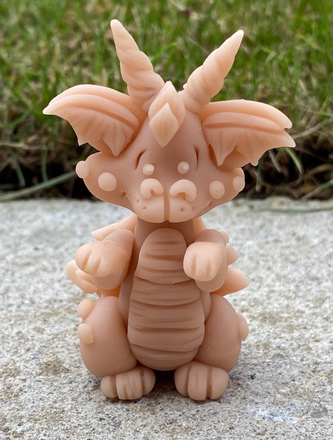 Ludicris Blank Dragon / Gonk Figure, Fimo Polymer Clay, Handmade Figure ...