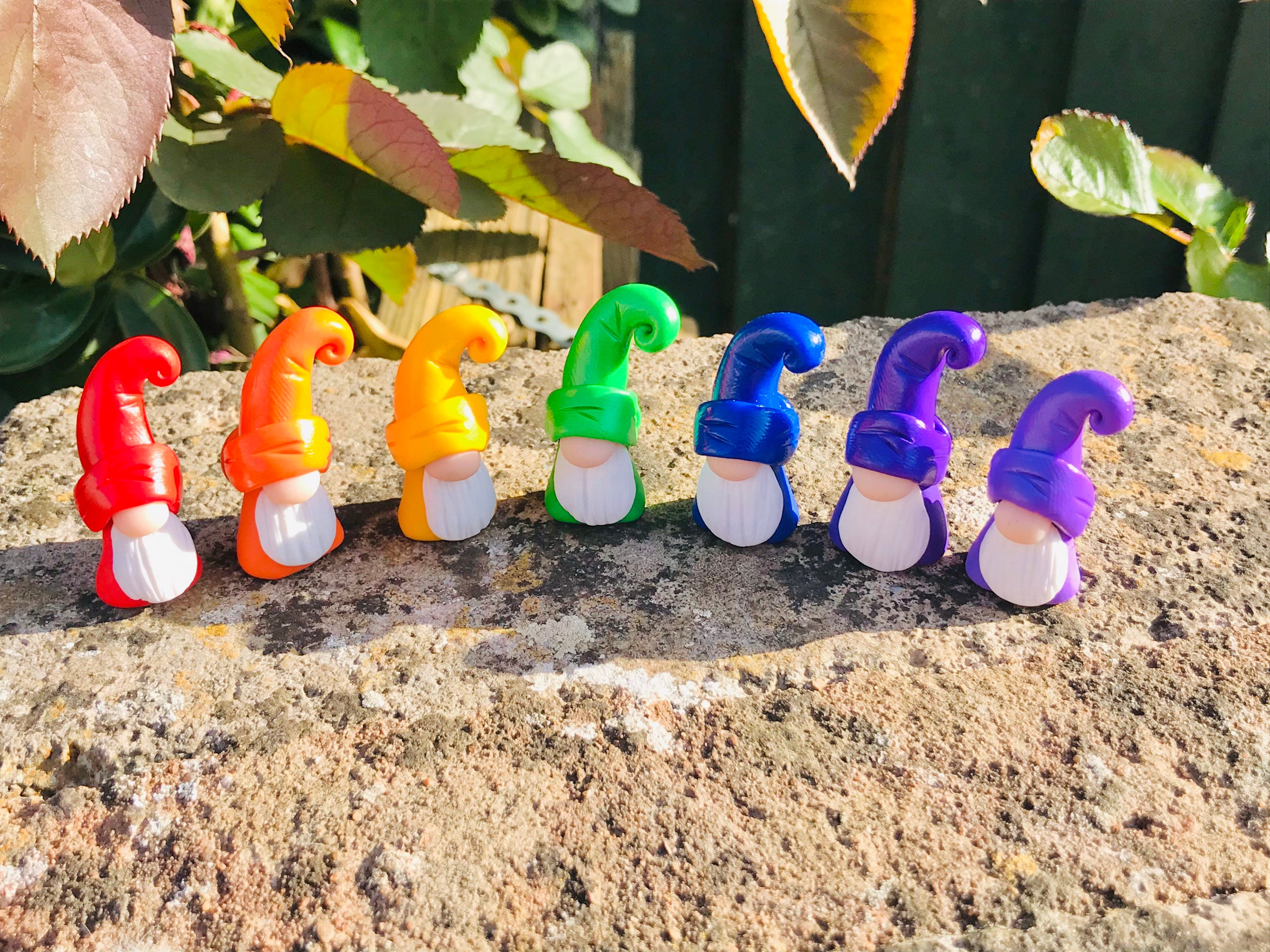 Miniature Rainbow Coloured Gonks/gnomes, Affordable Gifts, for Friends ...