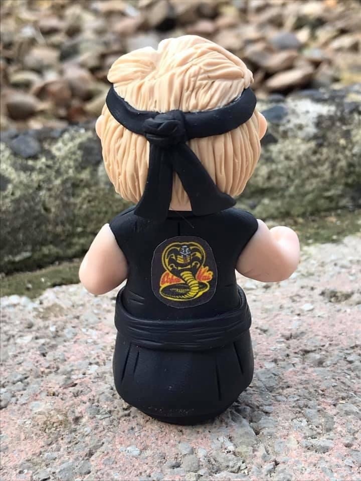Cobra Kai Inspired Polymer Clay Figure Johnny Lawrence Figure - Etsy