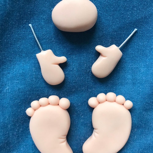 Fimo Polymer Clay Gnome/ Gonk Feet Hands and Nose Props for | Etsy