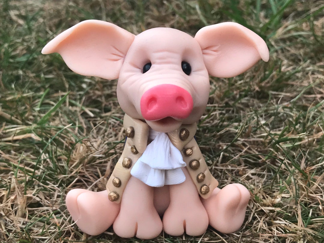 Hamilton Inspired Polymer Clay Pig “a.ham” by Ludicris - Etsy