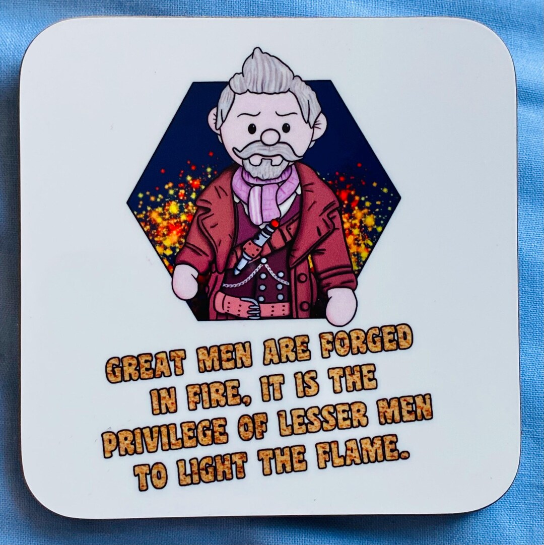 Doctor Who Inspired Coasters, Original Drs War Dr -15 From Ludicris Art ...