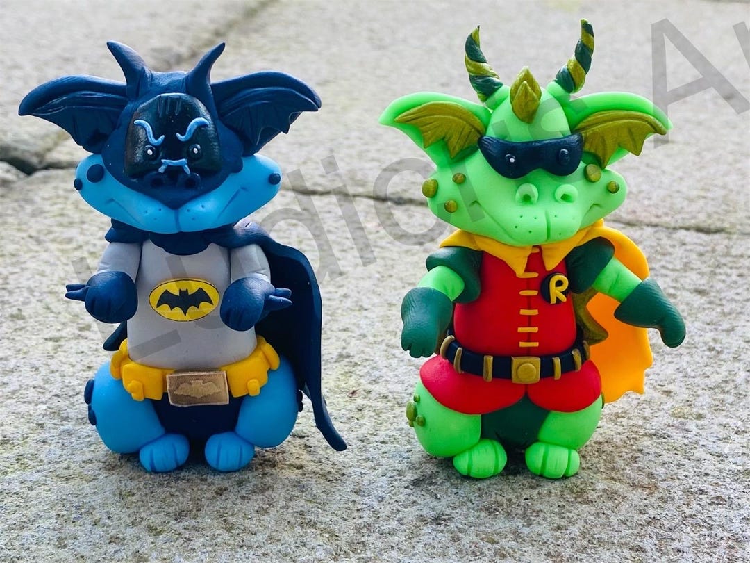 Batman & Robin Inspired Ludicris Dragons Limited Edition 1 of 1 - Etsy UK