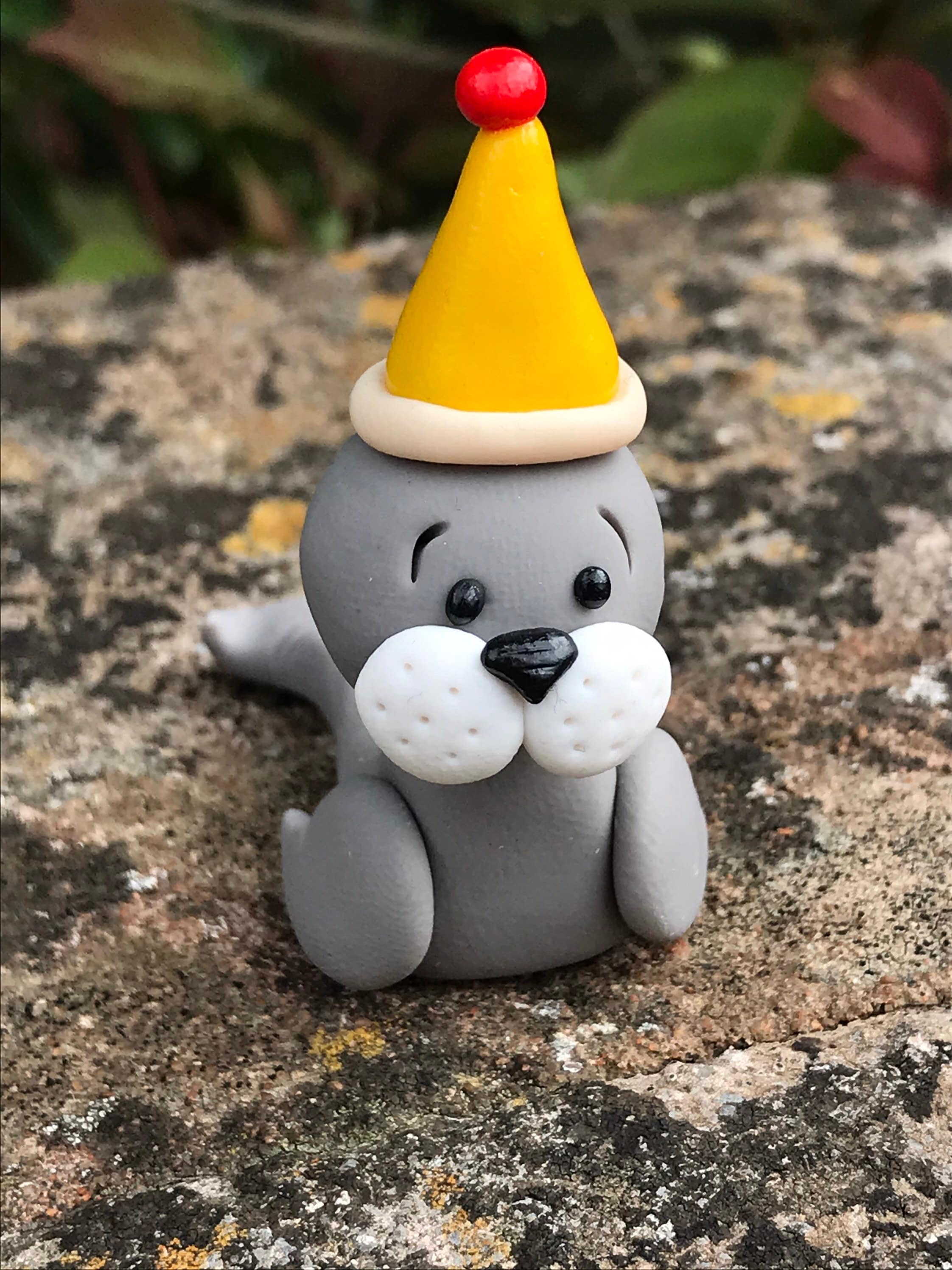 Seal Figurine - Polymer Clay Seal Figurine - Polymer Clay Animal ...