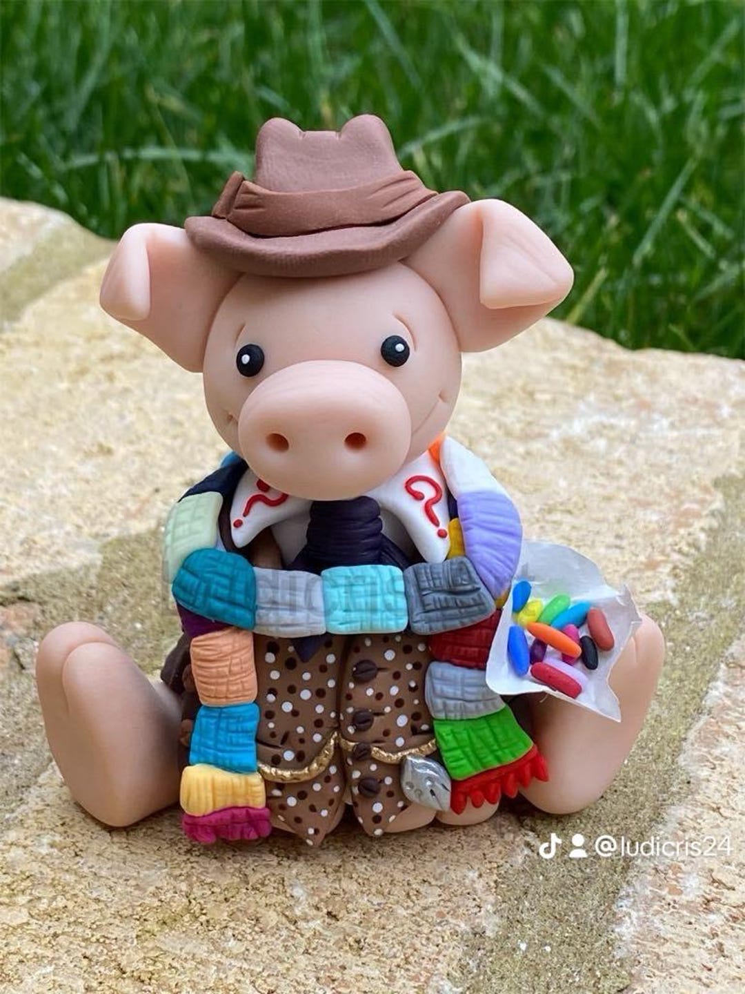 Dr Who Inspired Polymer Clay Pigs by Ludicris OOAK Art Collection - Etsy