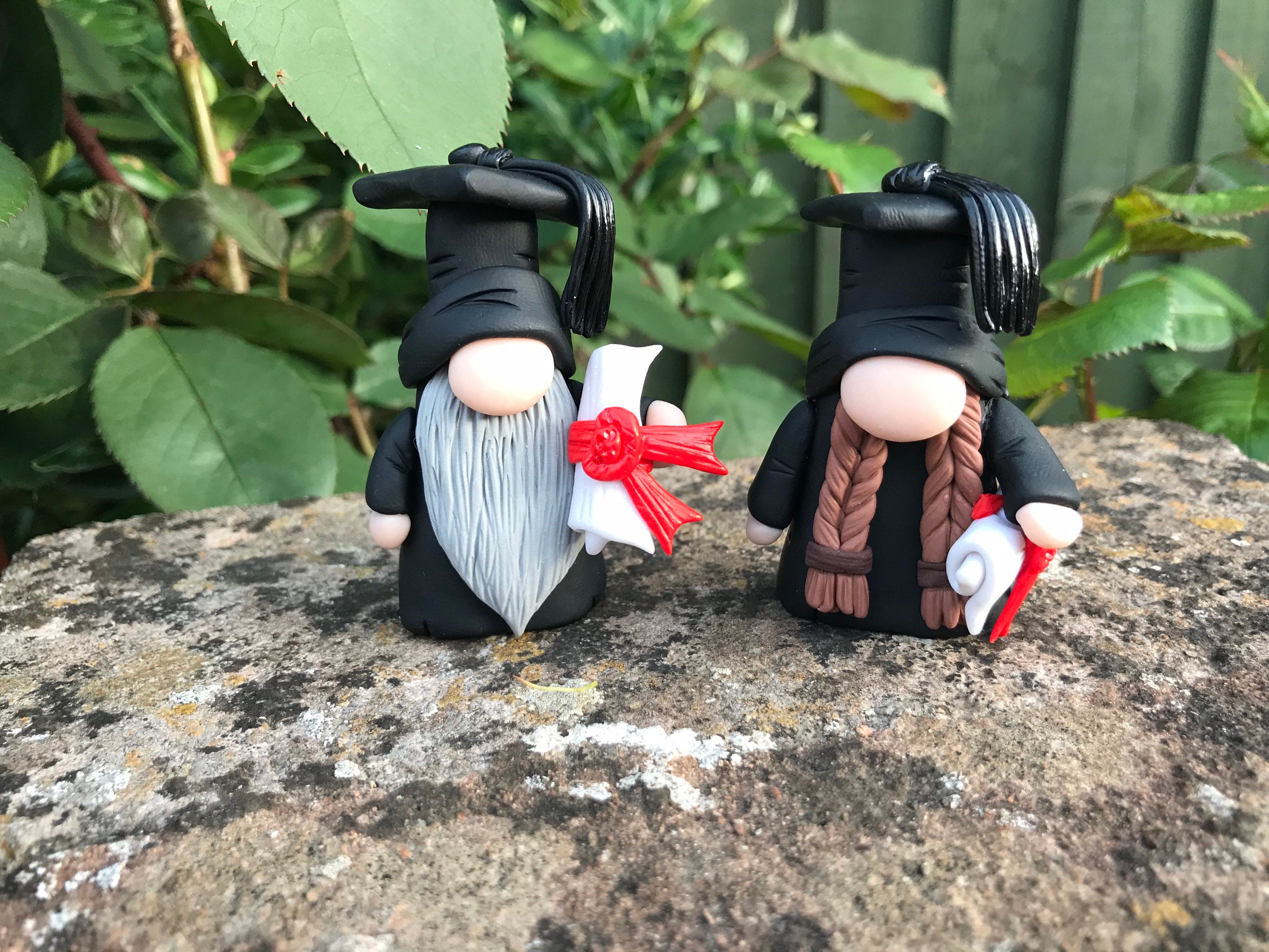 Polymer Clay Graduation Gnome With Tassel, Good Luck Graduates, Gift ...