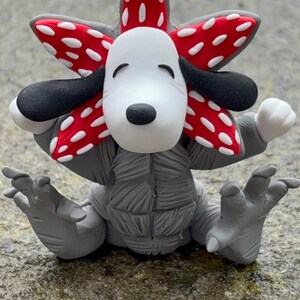 Polymer Clay Demogorgon Snoopy Inspired Creature, Horror Monster ...