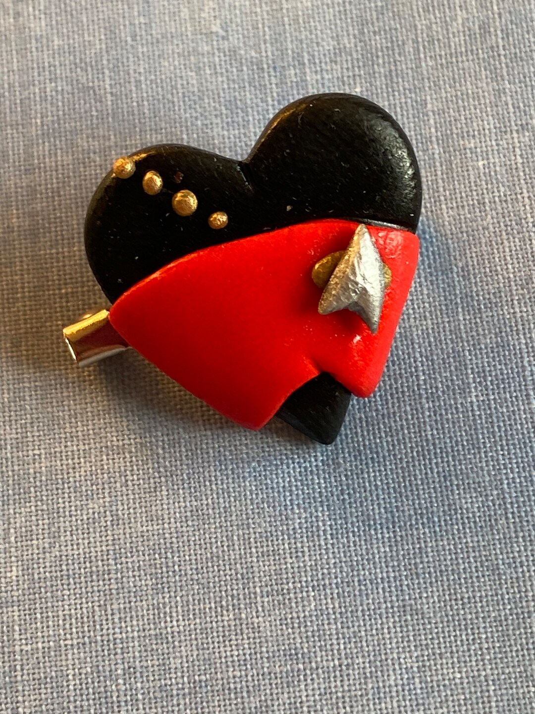 Star Trek TNG Inspired Polymer Clay Pin Badge Inspired, Brooch, TNG ...
