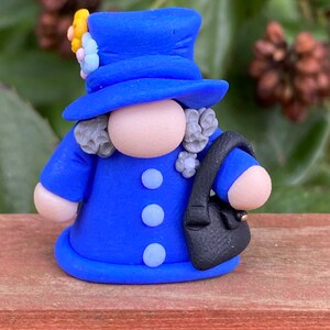 Handmade Polymer Clay Queen Elizabeth II, Gonk, Gnome, Handmade Clay ...