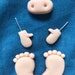 Fimo Polymer Clay Gnome/ Gonk Feet Hands and Nose Props for - Etsy
