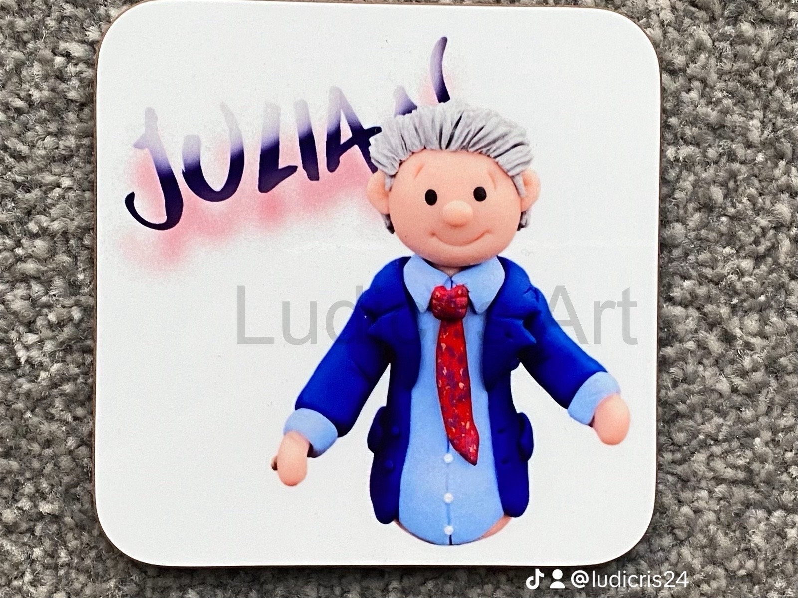 BBC Ghost Inspired Coasters, Interpretation of the Tv Series Ghosts ...