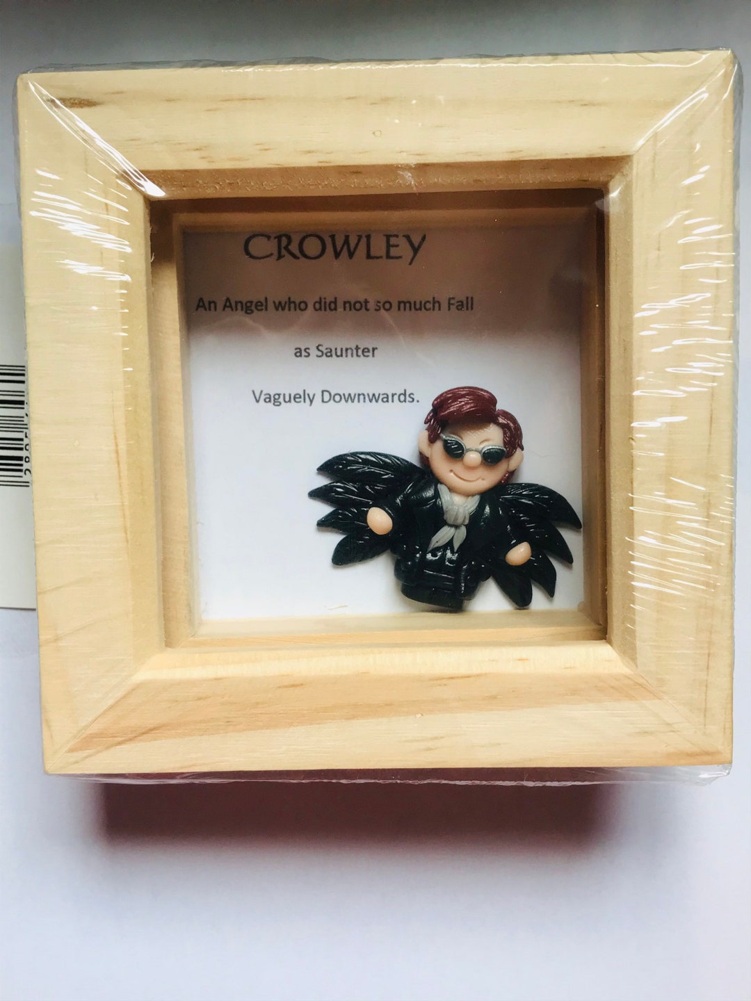 Good Omens Inspired Crowley, Aziraphale, Both Framed Art Mini Polymer ...