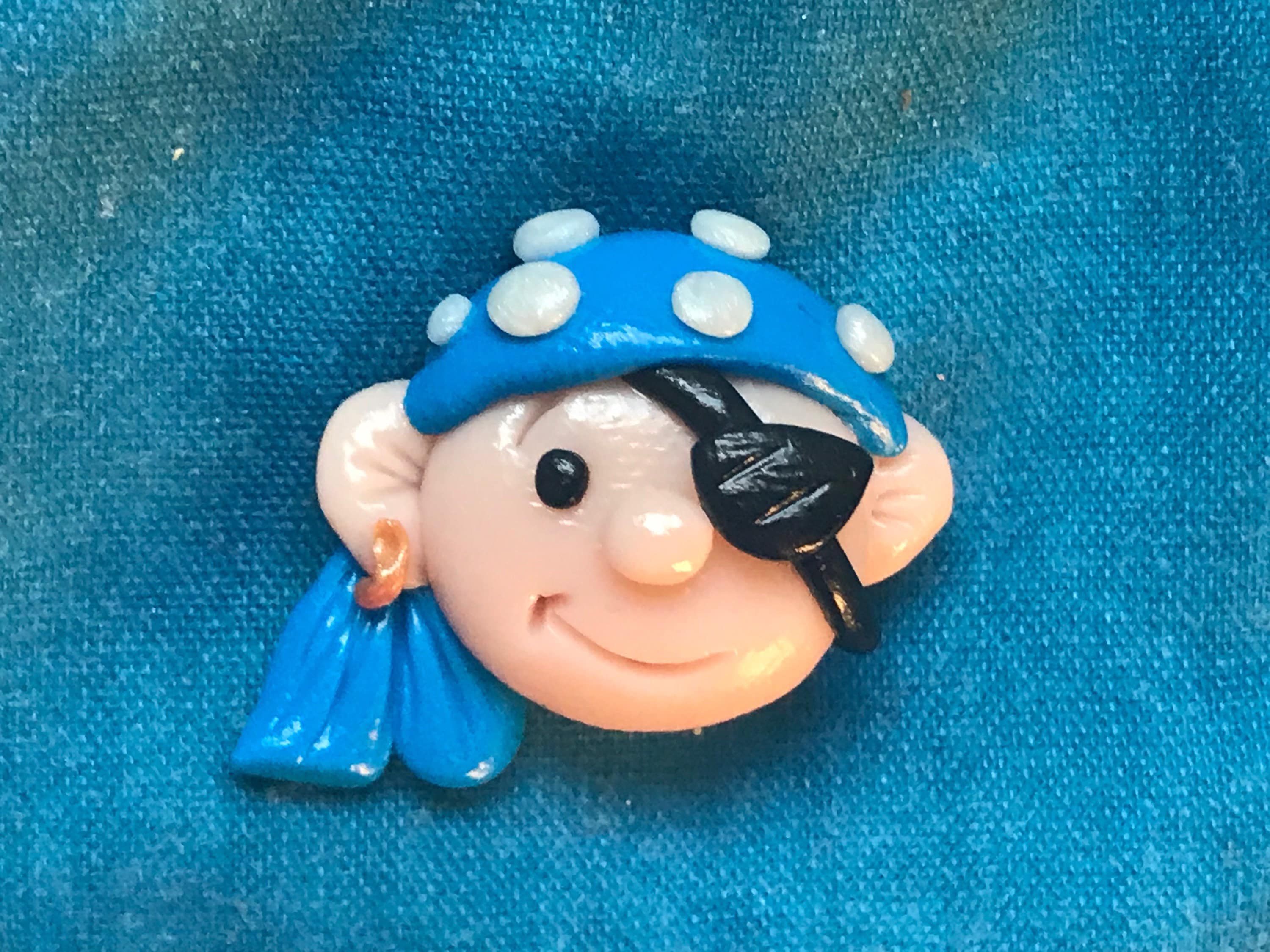 Pirate Boy/ Girl Polymer Clay Charm Bead Scrapbooking Bow - Etsy