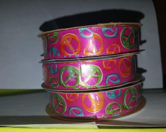 Peace sign ribbon | Etsy