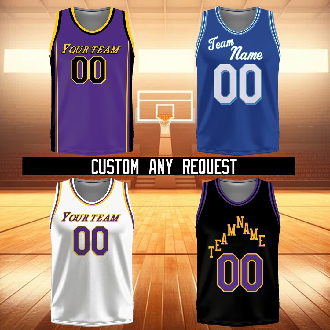 Custom American Basketball Team Jersey Personalized Basketball B-ball ...