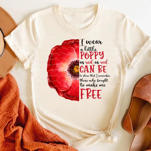 Memorial Day Poppy Shirt - Etsy