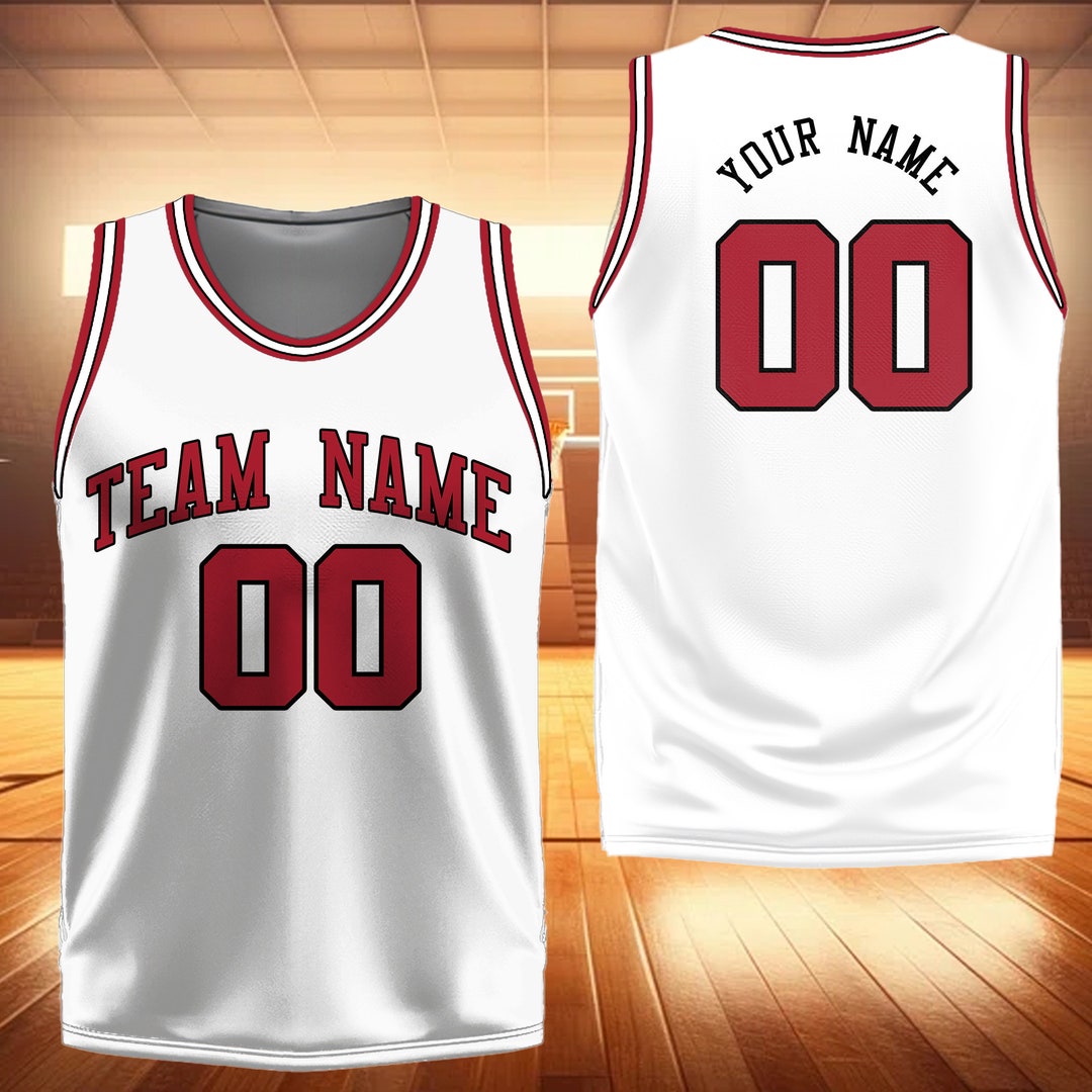 Custom American Basketball Team Jersey Personalized Basketball B-ball ...
