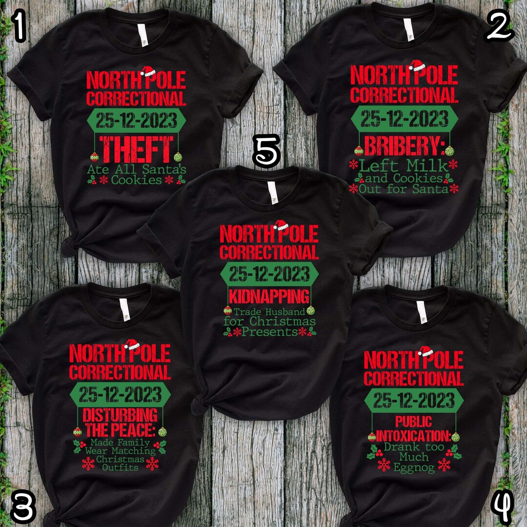 Christmas Vibes Shirt, Custom North Pole Christmas Correctional Shirt ...
