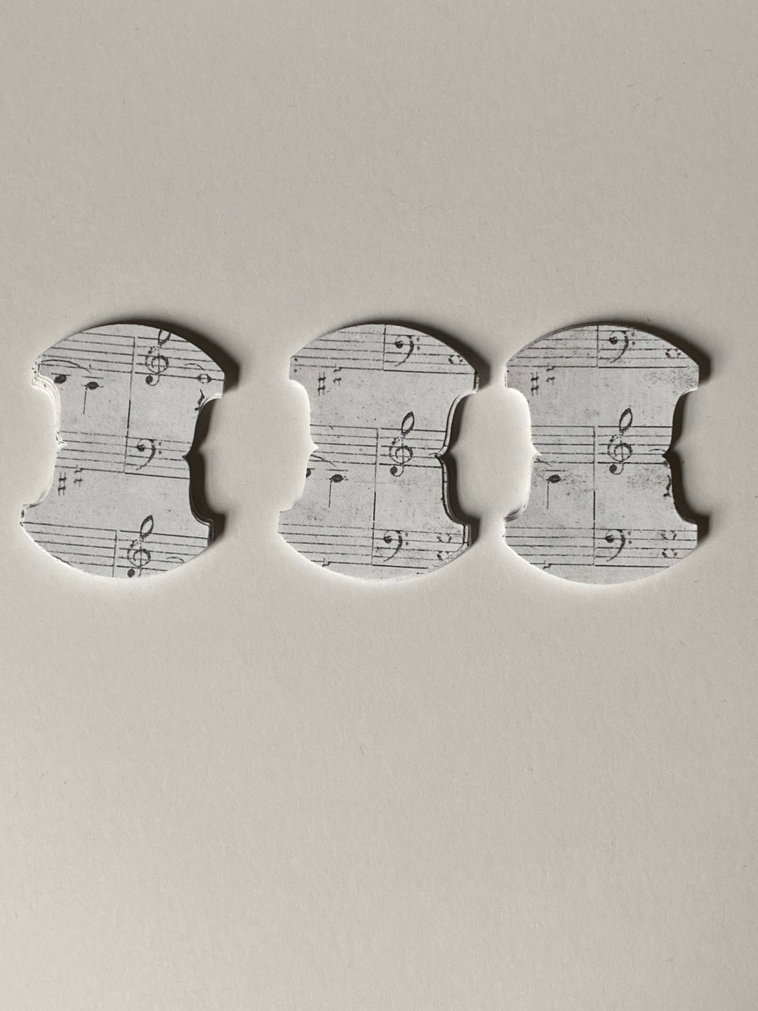 Whale Tail Music Note Die Cuts, Journaling Tabs, 30 Pcs - Etsy